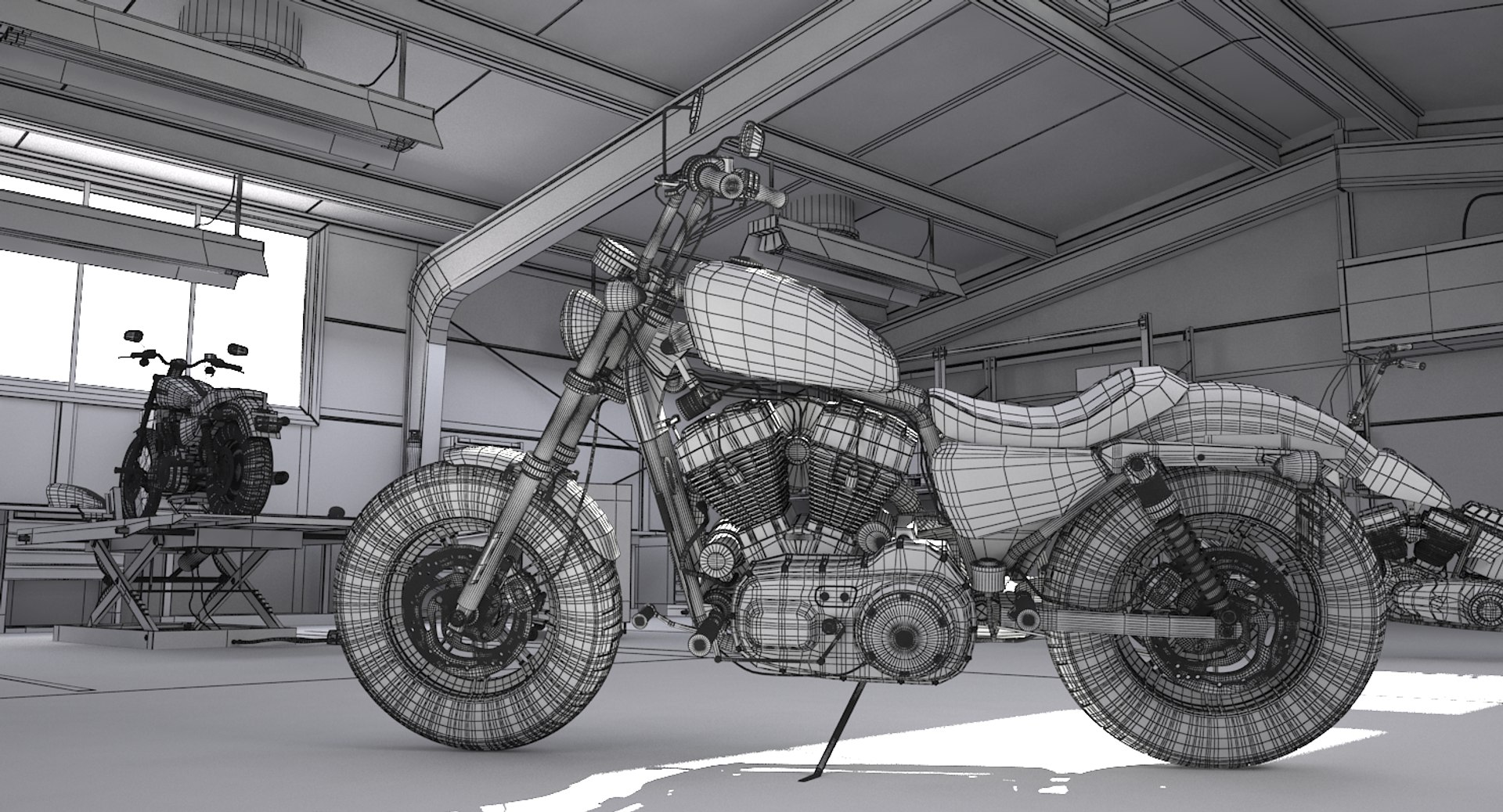 3D model motorcycle interior - TurboSquid 1391256