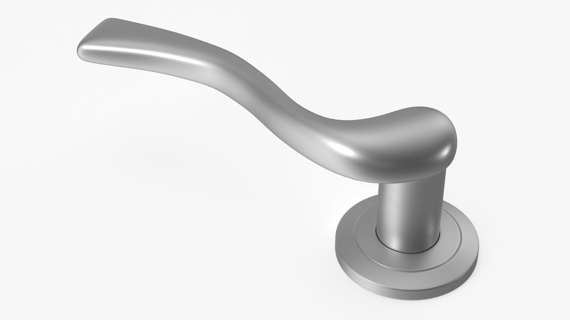 Steel Classic Style Door Handles 3D - TurboSquid 2003435