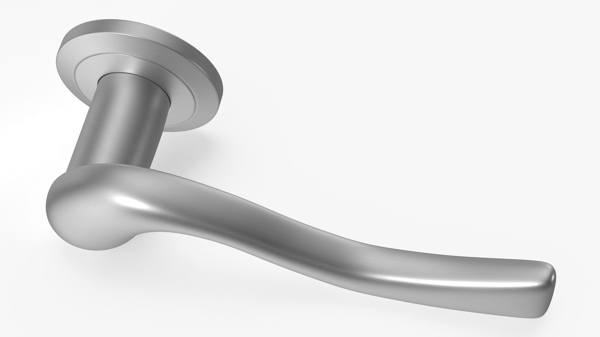 Steel Classic Style Door Handles 3D - TurboSquid 2003435