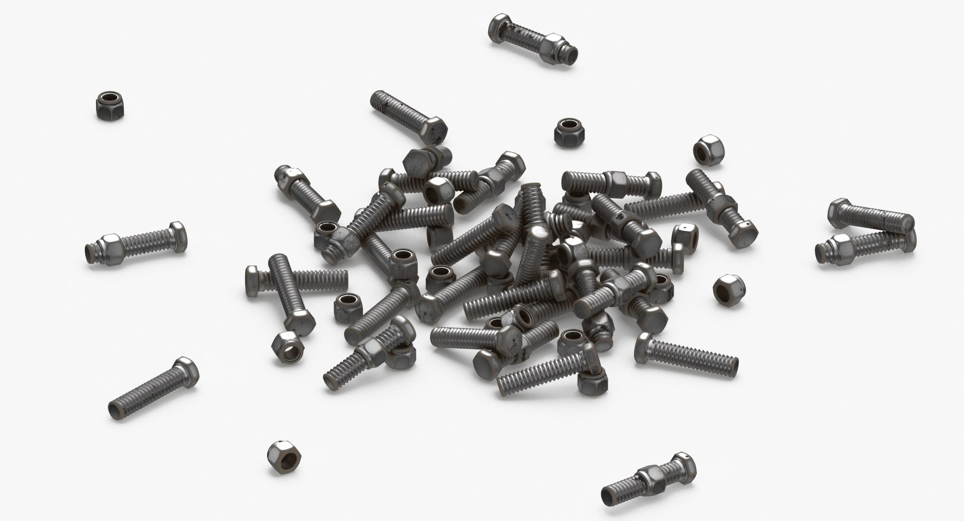 3D Hardware Bolts - TurboSquid 2135755