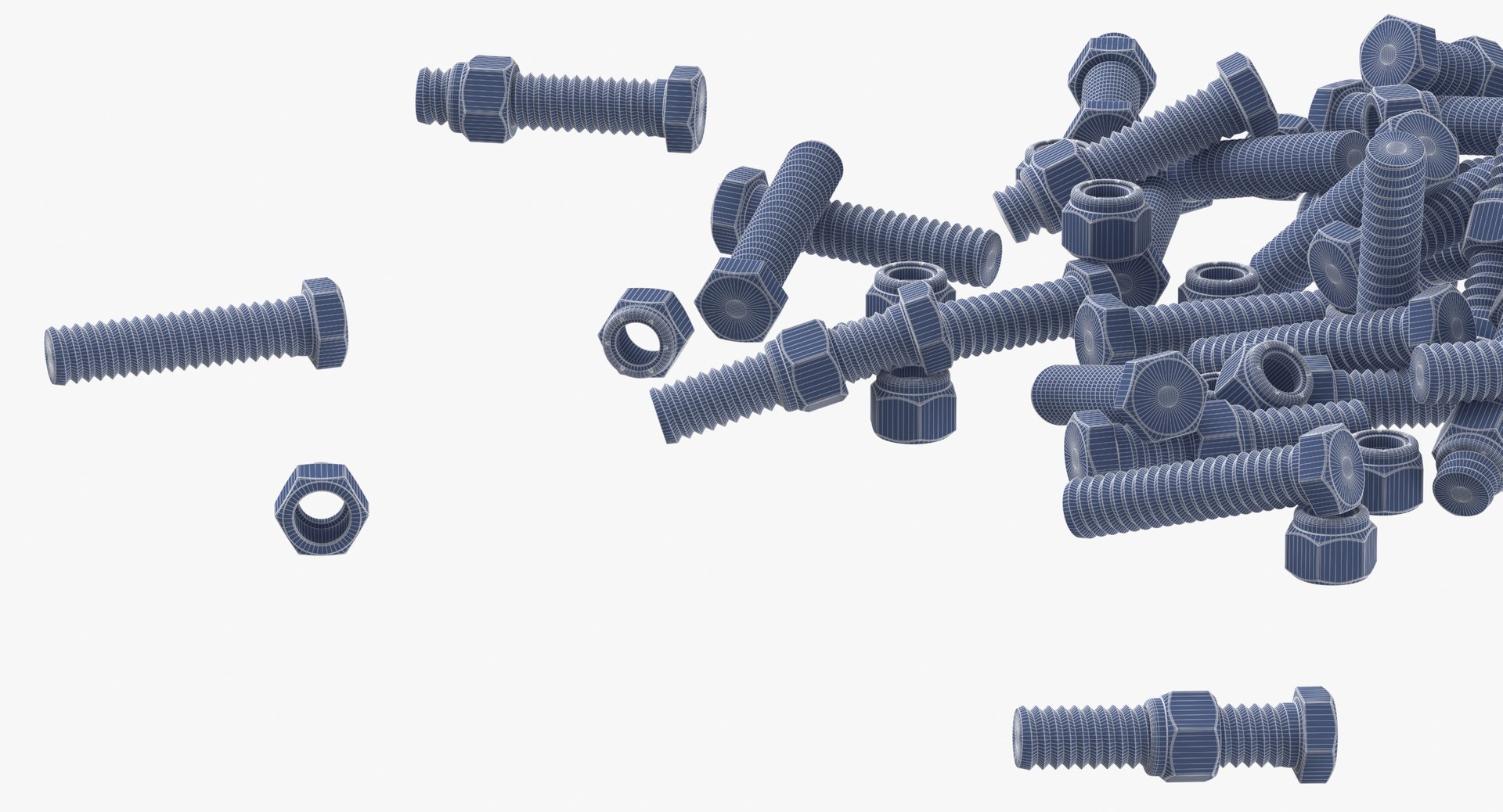 3D Hardware Bolts - TurboSquid 2135755