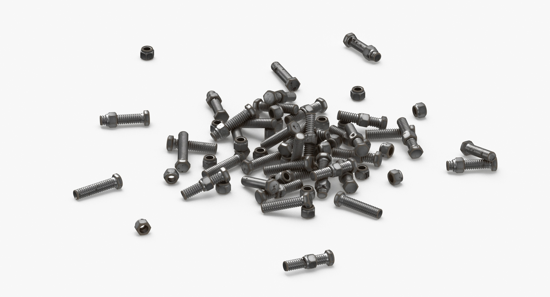 3D Hardware Bolts - TurboSquid 2135755