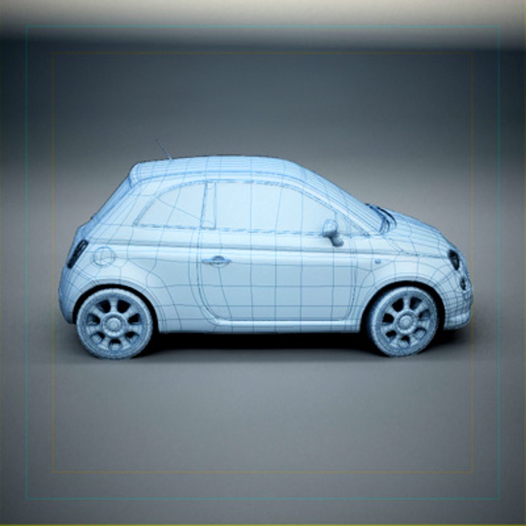3d Fiat 500 Nuova