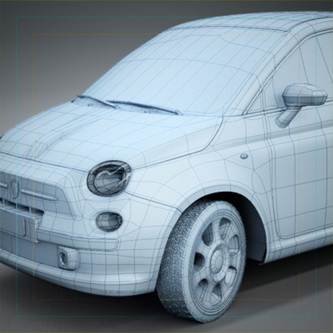 3d Fiat 500 Nuova