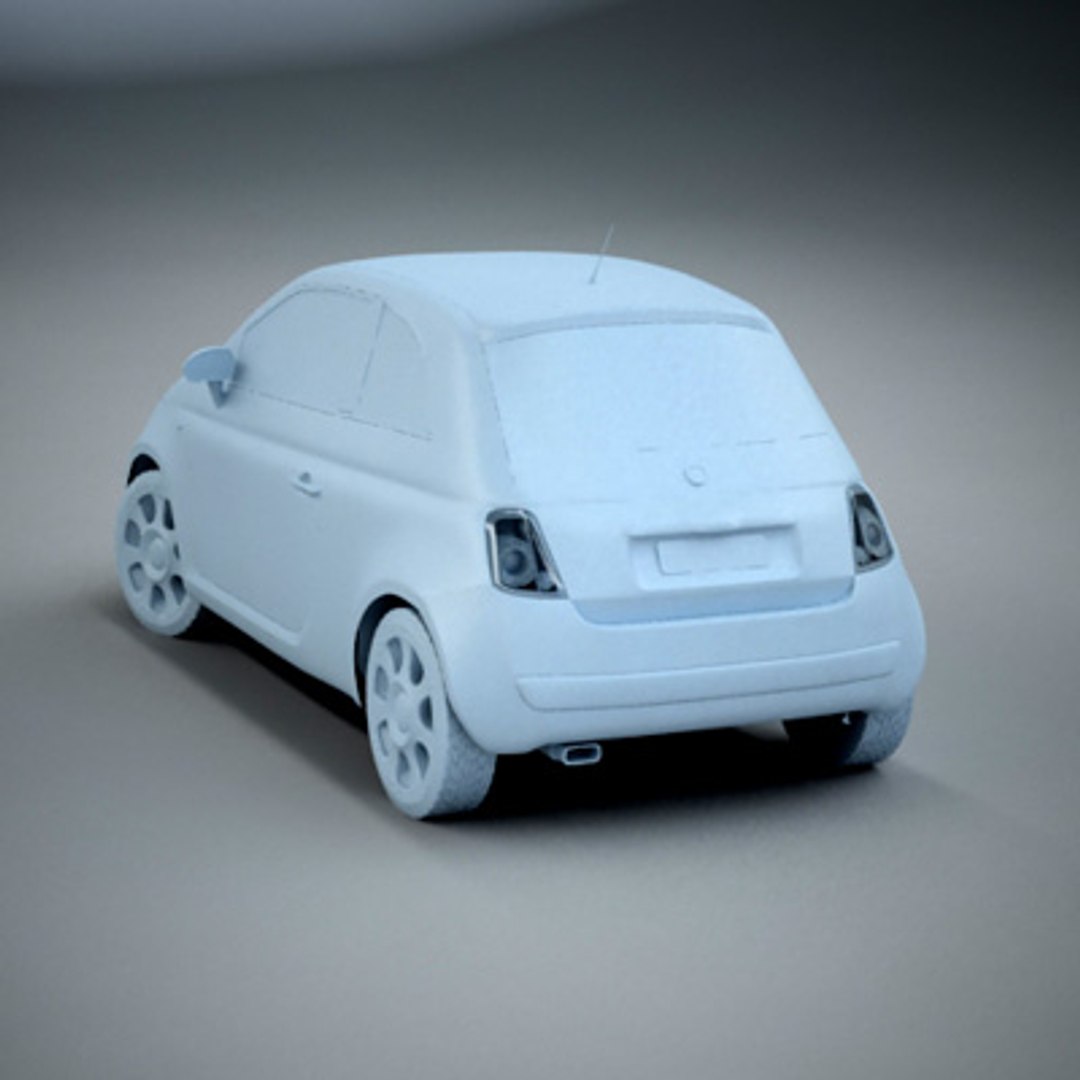 3d Fiat 500 Nuova