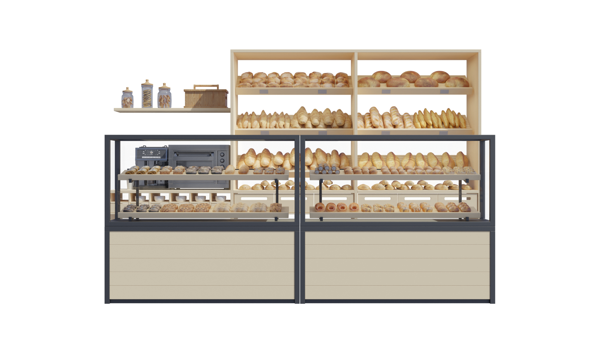 3D Bakery Display 02 - TurboSquid 2282479
