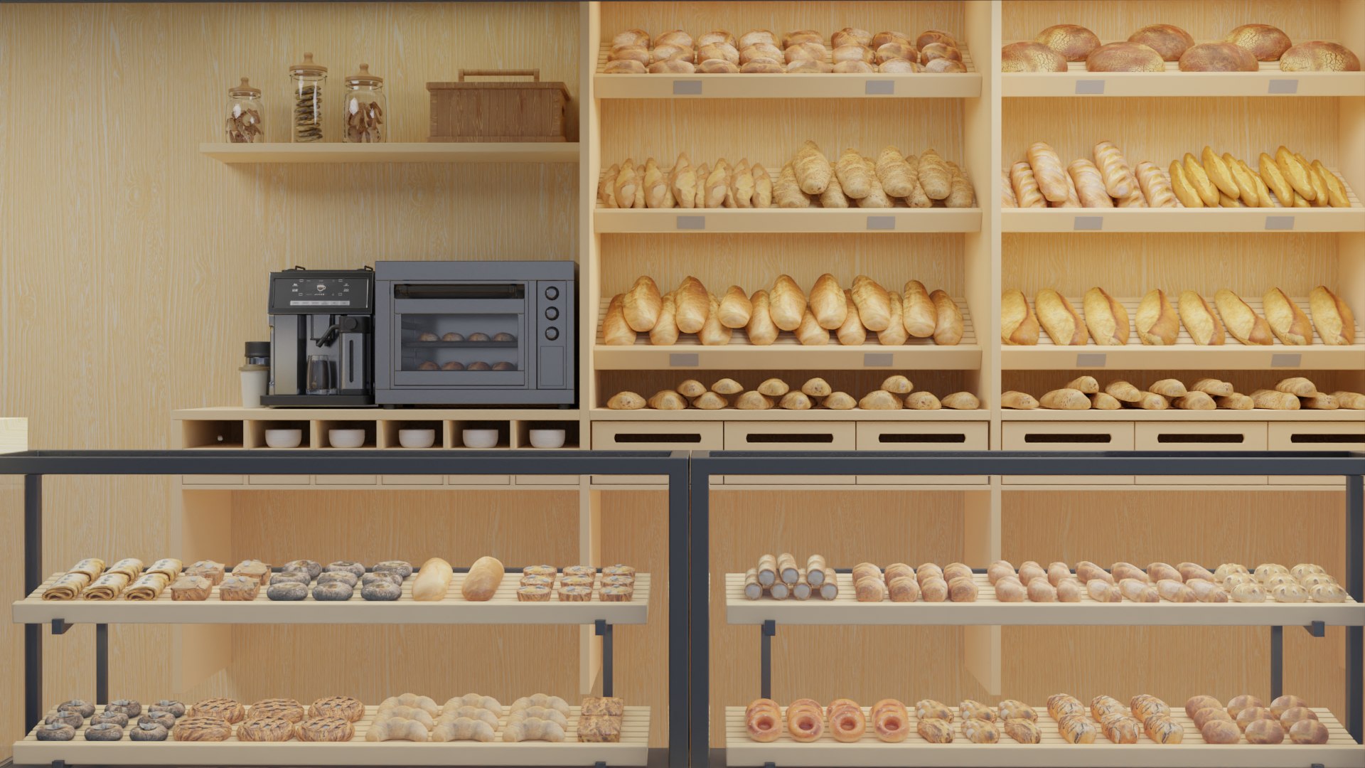 3D Bakery Display 02 - TurboSquid 2282479