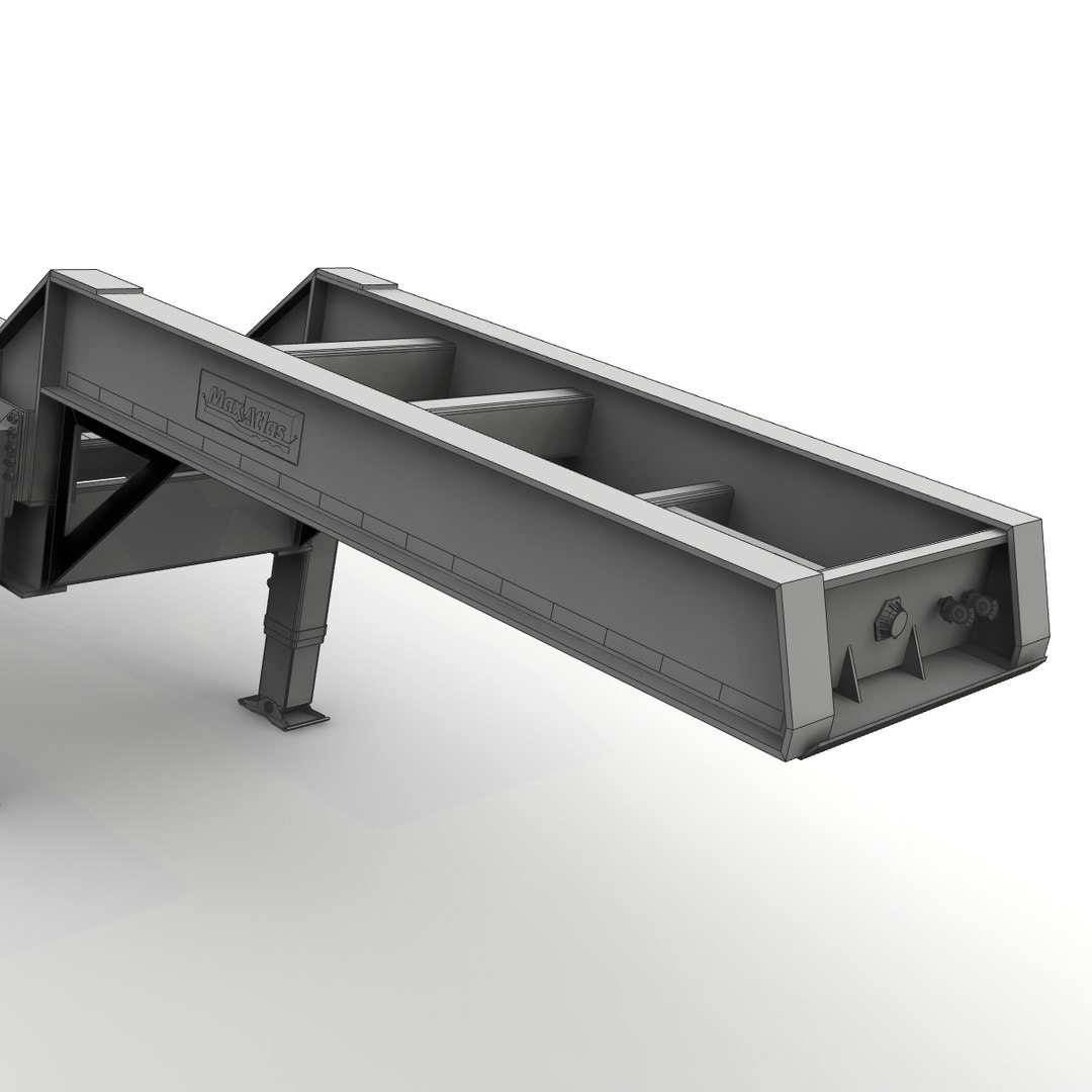 Container Chassis Model - TurboSquid 1285034