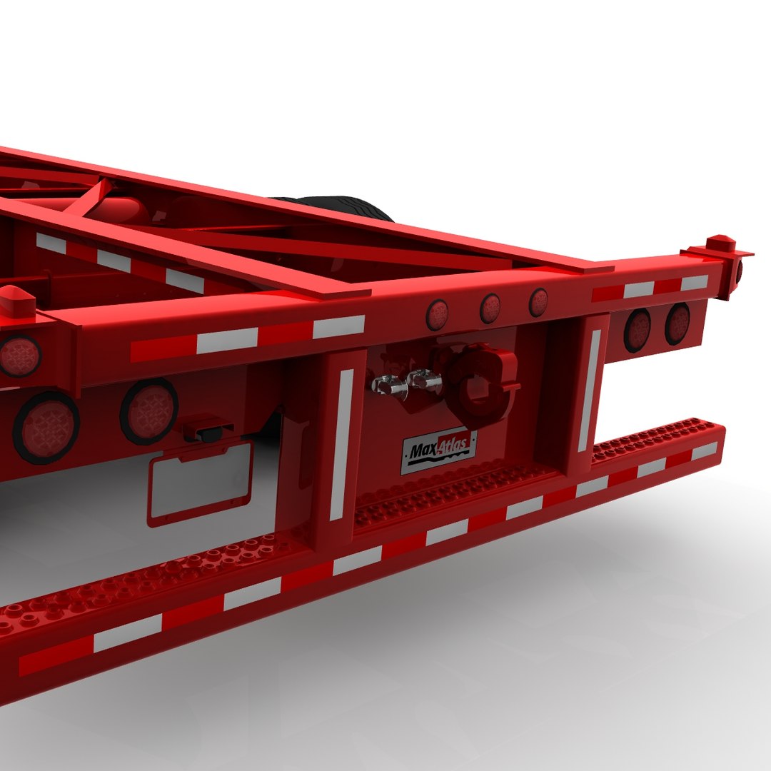 Container Chassis Model - TurboSquid 1285034