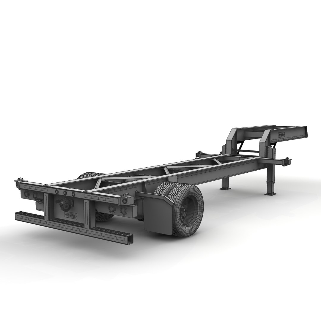 Container Chassis Model - TurboSquid 1285034