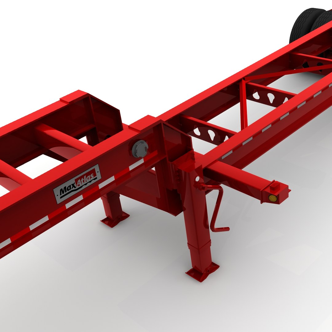Container Chassis Model - TurboSquid 1285034
