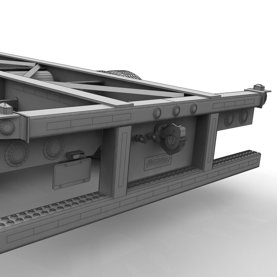 Container Chassis Model - TurboSquid 1285034