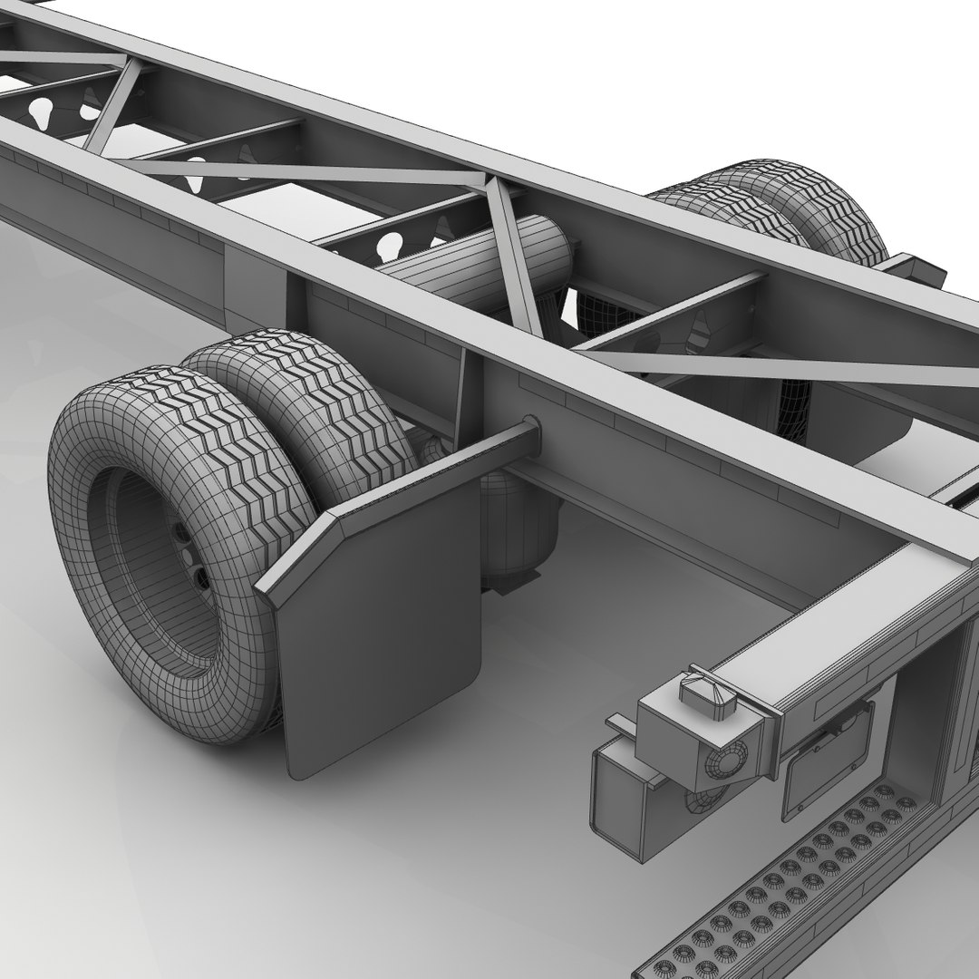 Container Chassis Model - TurboSquid 1285034