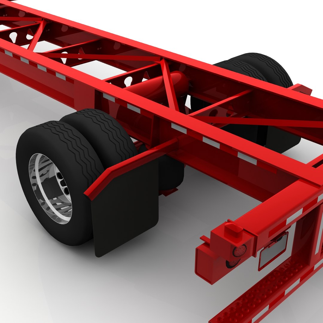 Container Chassis Model - TurboSquid 1285034
