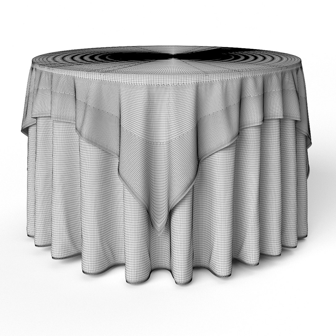 3D Model Tablecloth Oriental Restaurant - TurboSquid 1570868