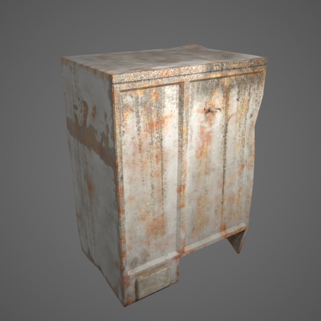 3d Rusted Washing Machine