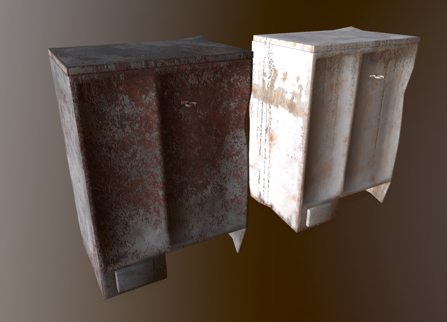 3d Rusted Washing Machine