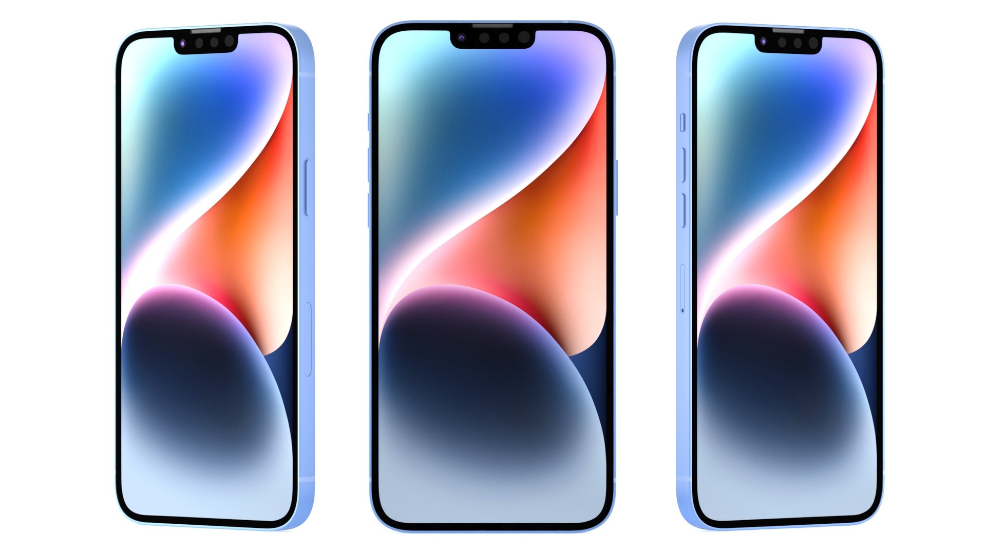 Apple IPhone 14 Plus Blue 3D Model - TurboSquid 2073980