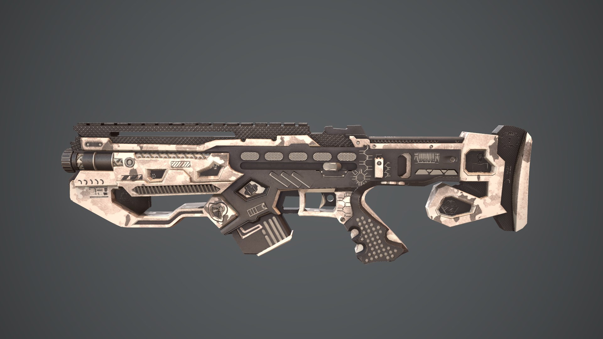 Gun weapon space model - TurboSquid 1683349