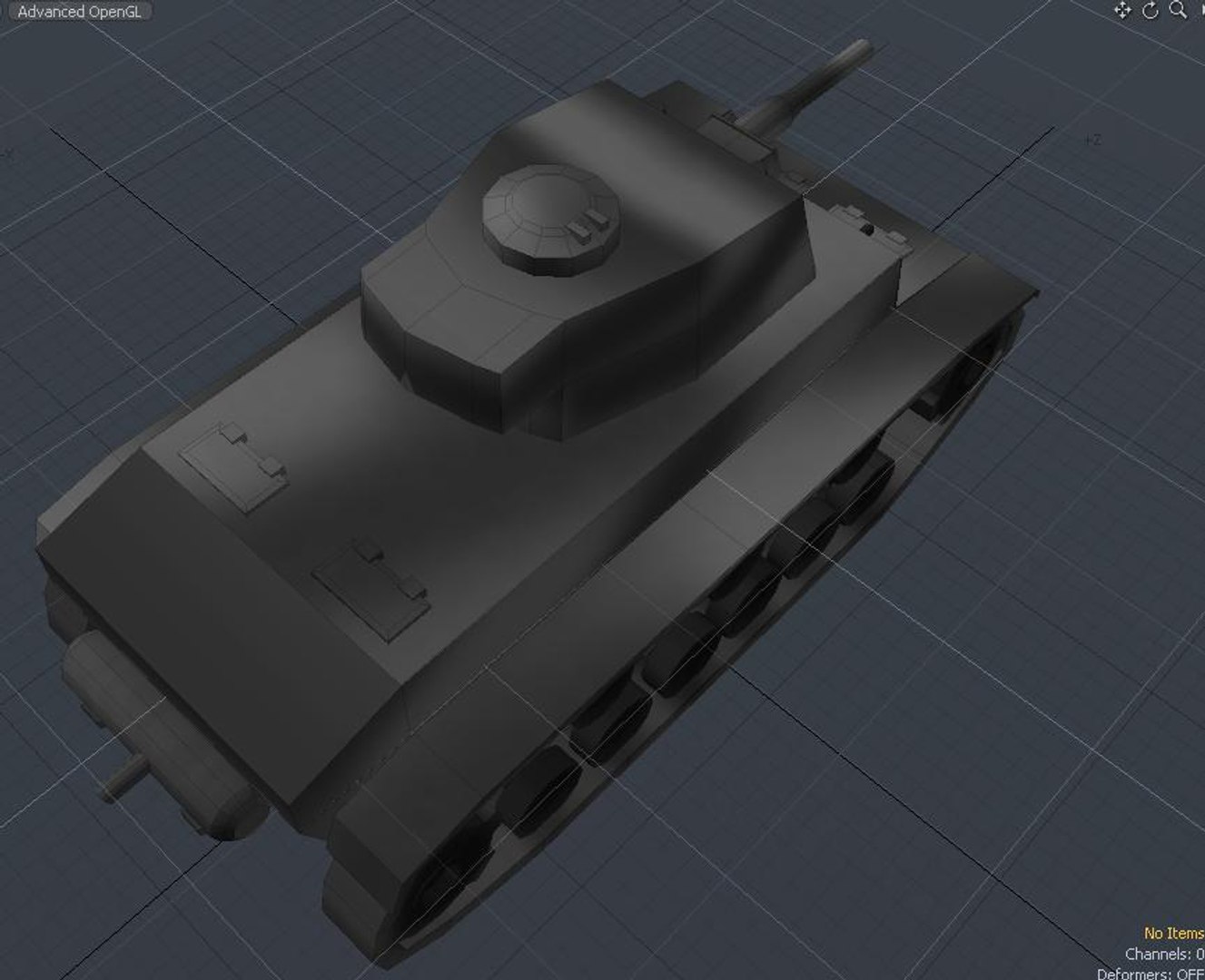 3dsmax German World War 2 Tank