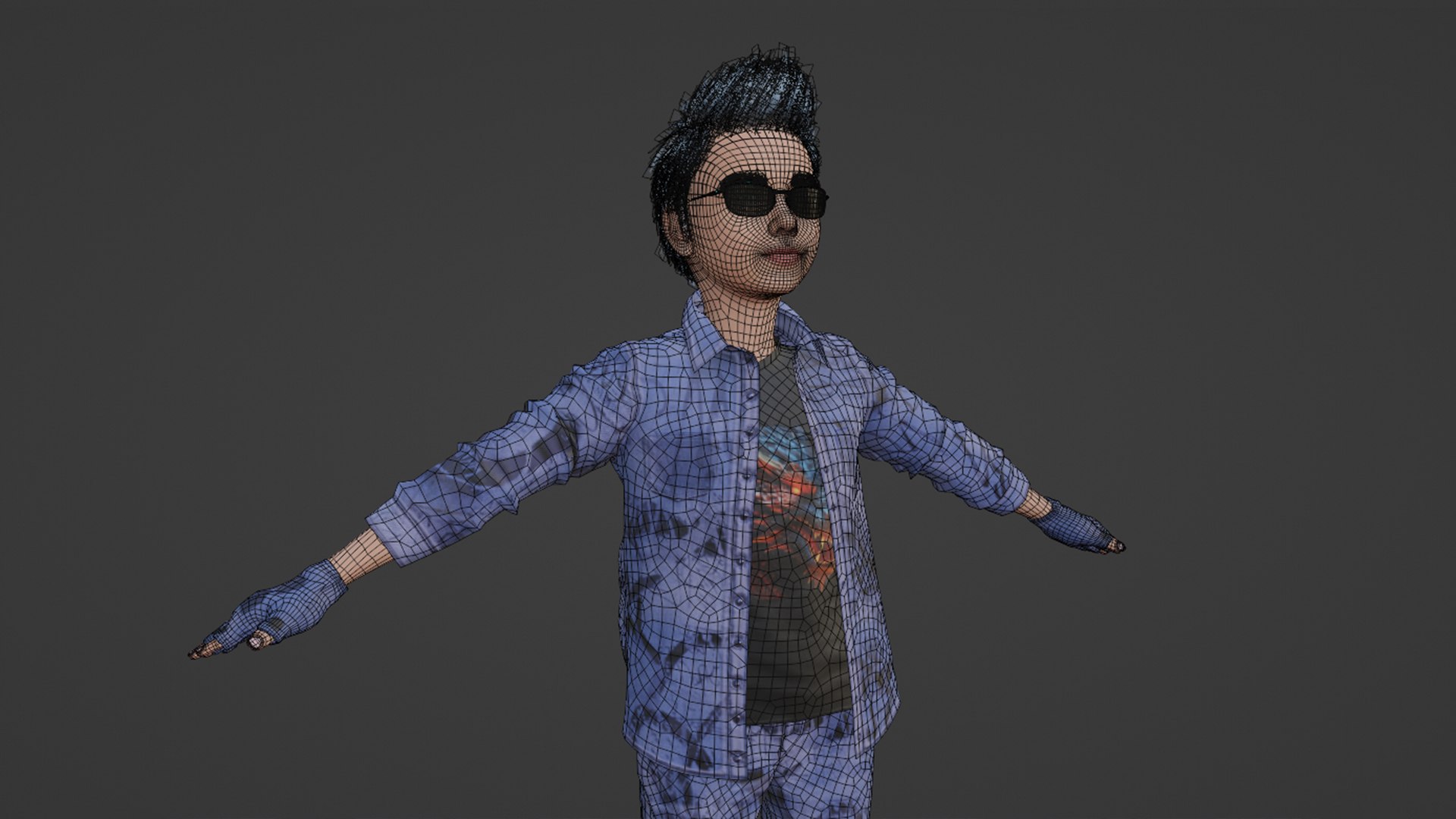 Realistic Rigged Little Style Boy-Micle Character 3D Model 3D ...