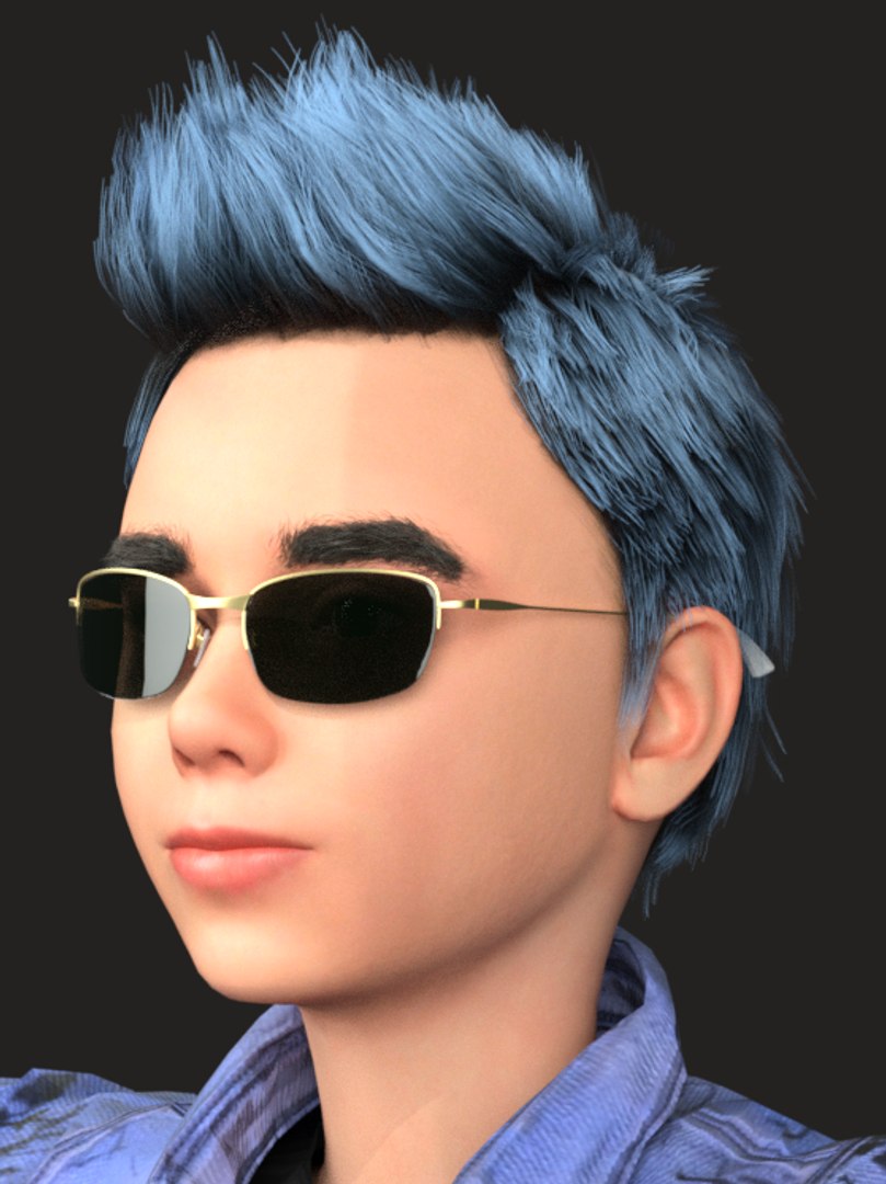 Realistic Rigged Little Style Boy-Micle Character 3D Model 3D ...