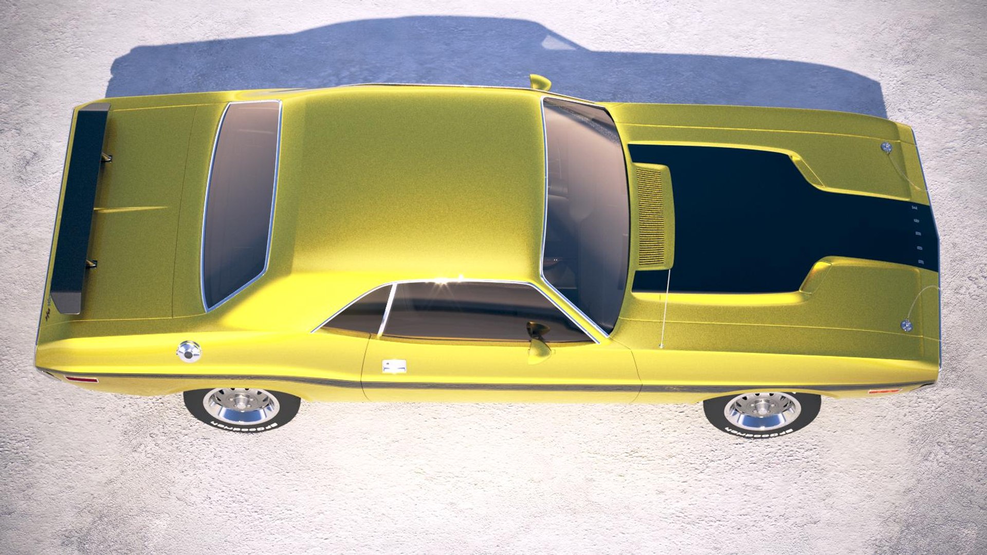 Classic Dodge Challenger 3ds