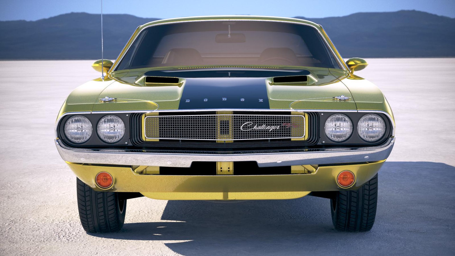 Classic Dodge Challenger 3ds