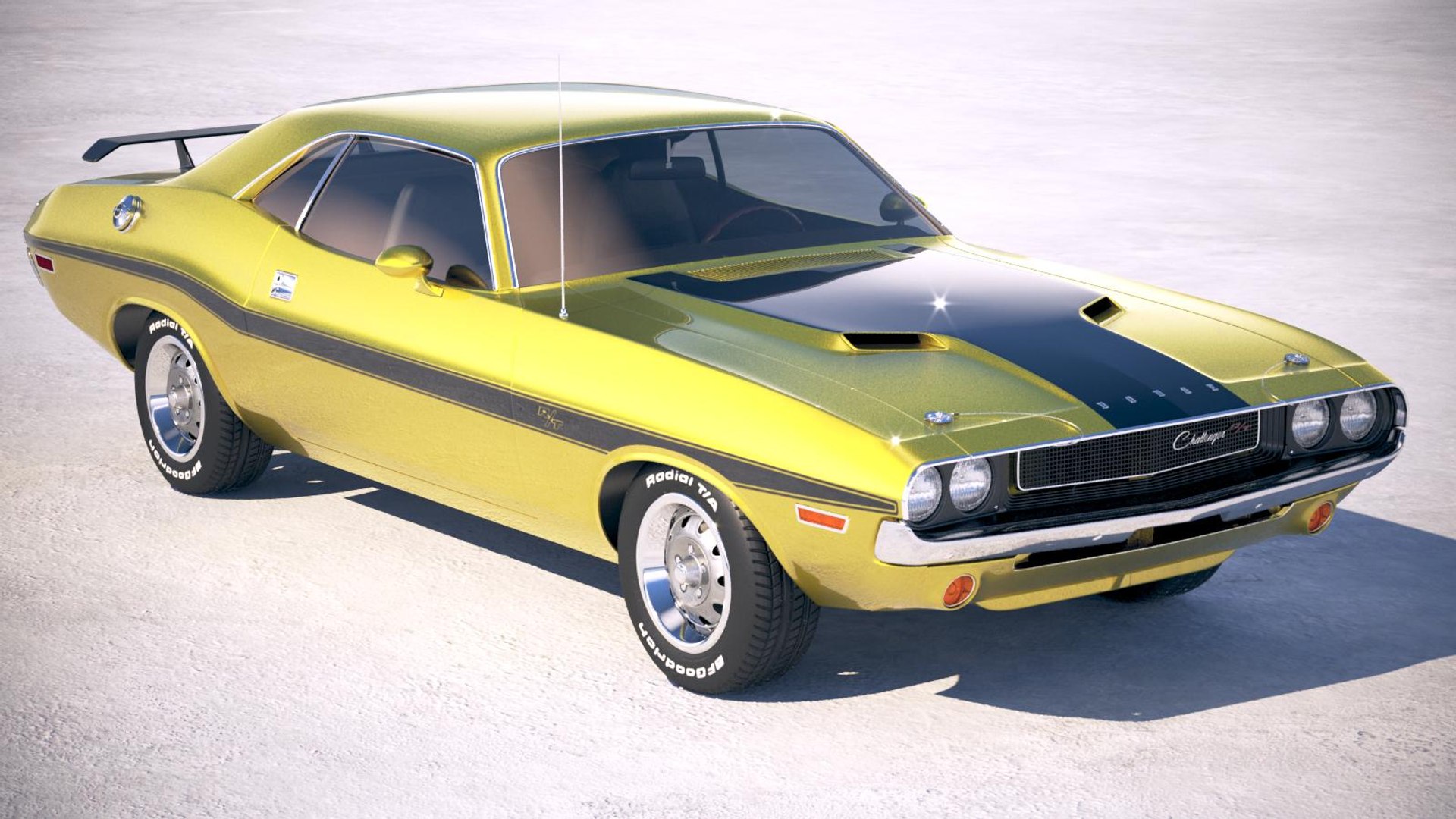 Classic Dodge Challenger 3ds