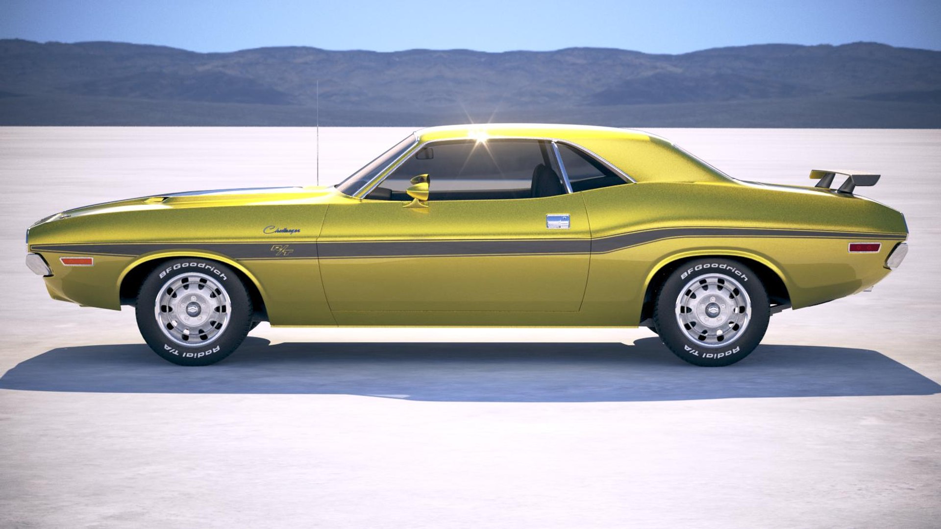 Classic Dodge Challenger 3ds