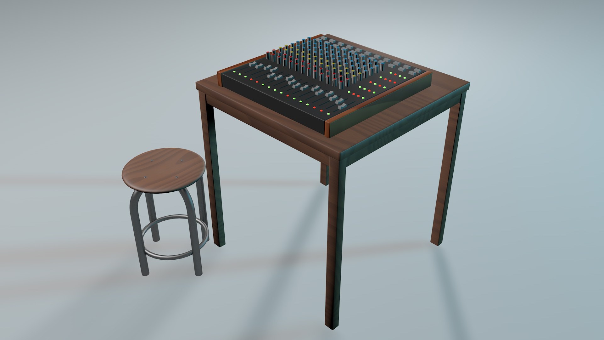 Soundboard Mixer Model - TurboSquid 1975645