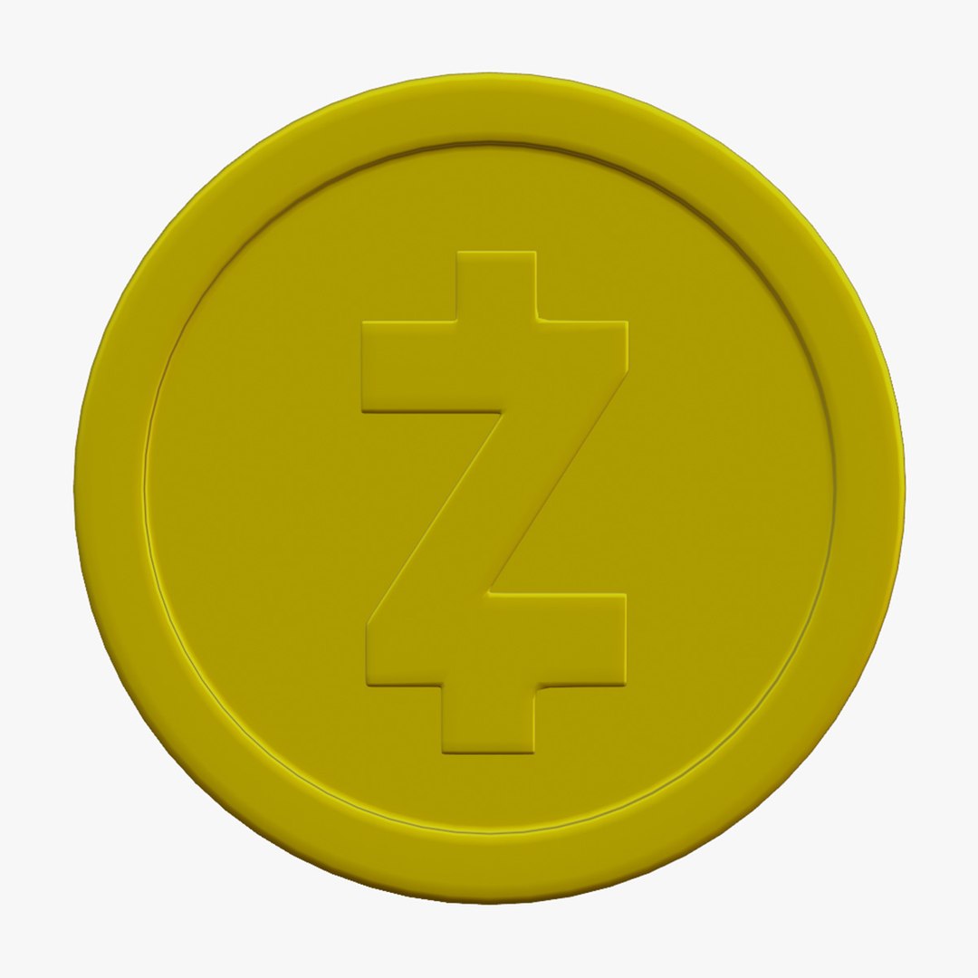 Zcash Coin 3D Model - TurboSquid 1915030