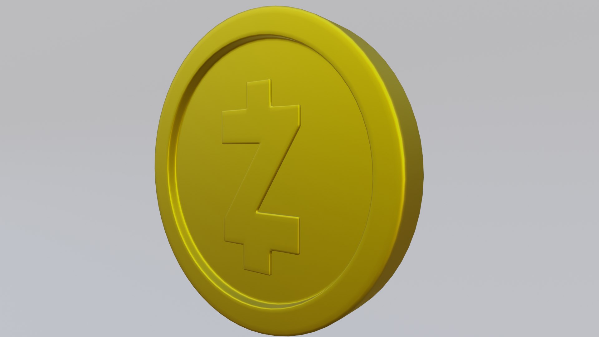 Zcash Coin 3D Model - TurboSquid 1915030