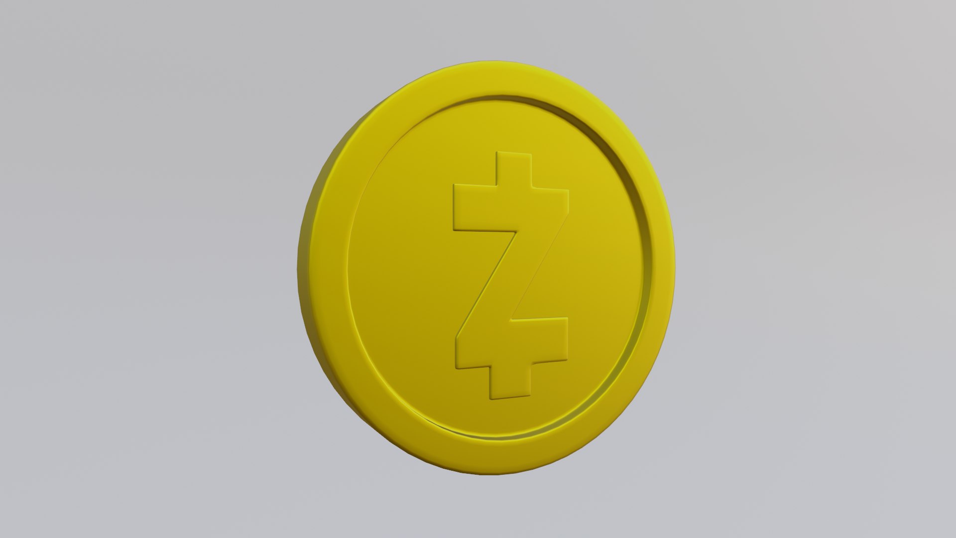 Zcash Coin 3D Model - TurboSquid 1915030