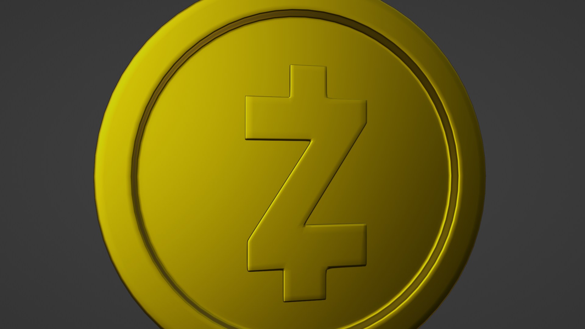 Zcash Coin 3D Model - TurboSquid 1915030