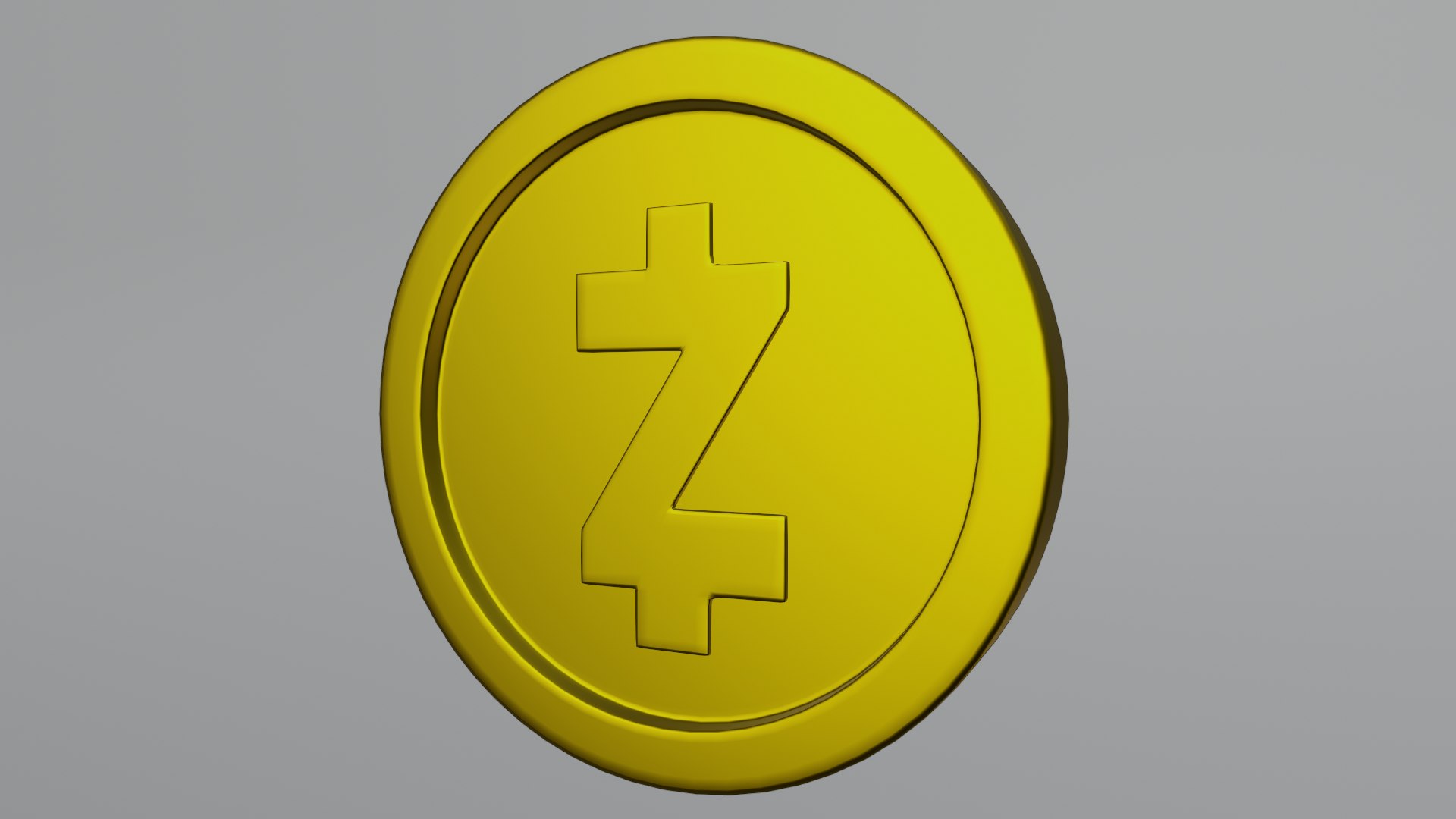 Zcash Coin 3D Model - TurboSquid 1915030