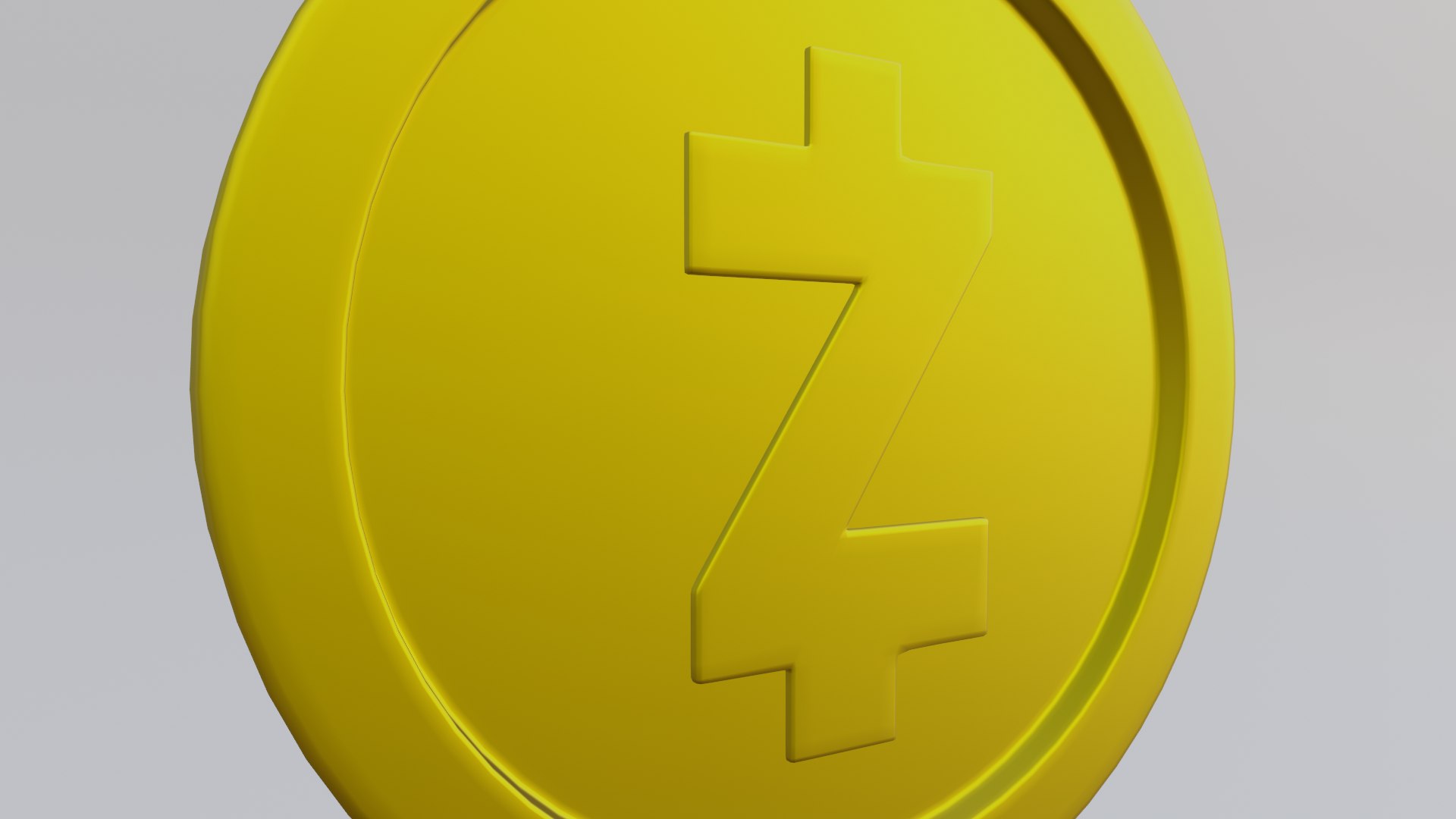 Zcash Coin 3D Model - TurboSquid 1915030