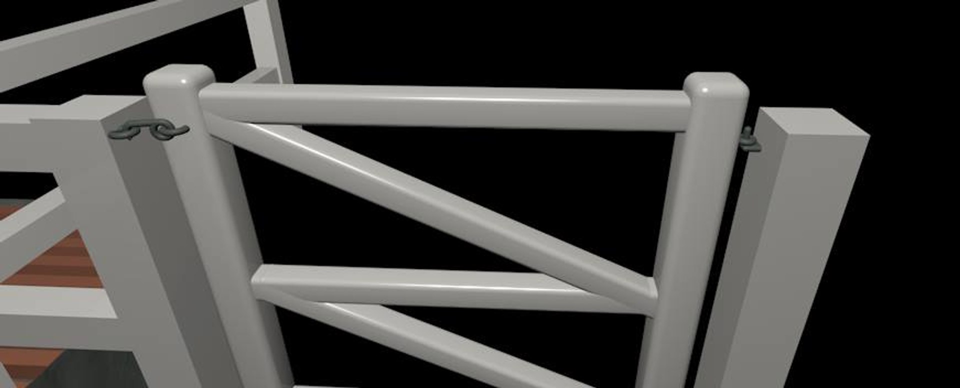 cattle grid fences 3d model