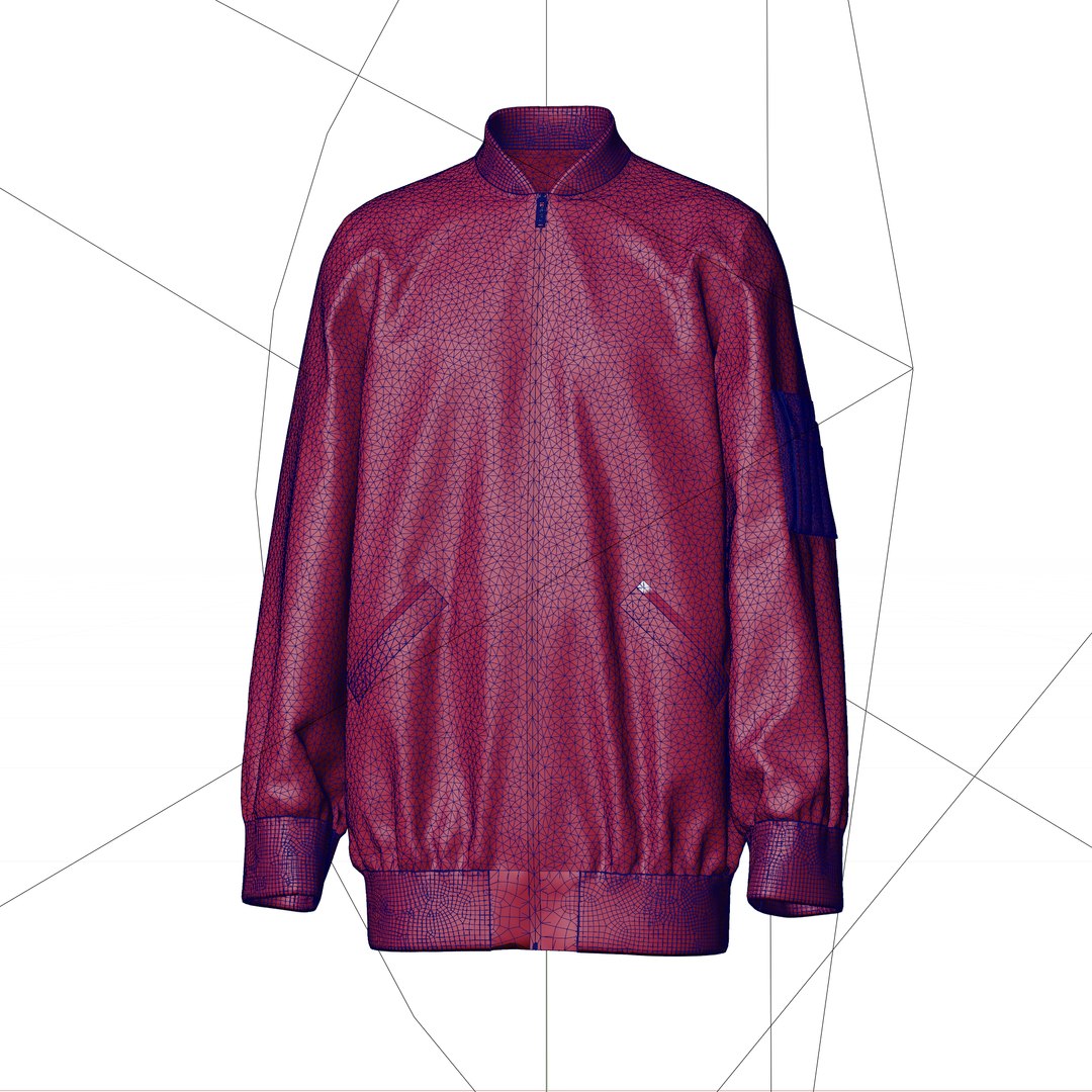 3D F1-Sleek Racer leather jacket model - TurboSquid 2165113