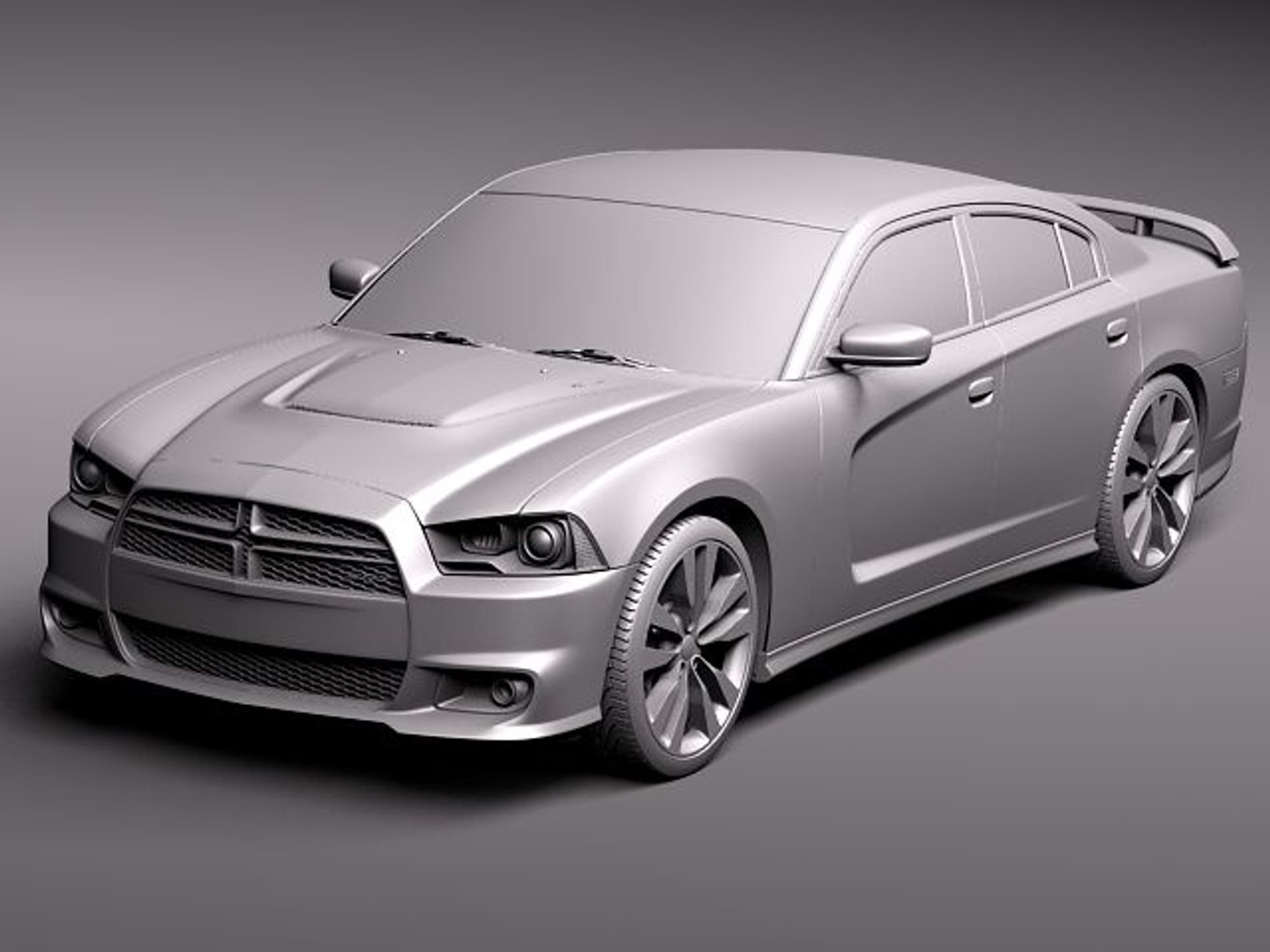 Dodge Charger Srt8 2012 3d Model