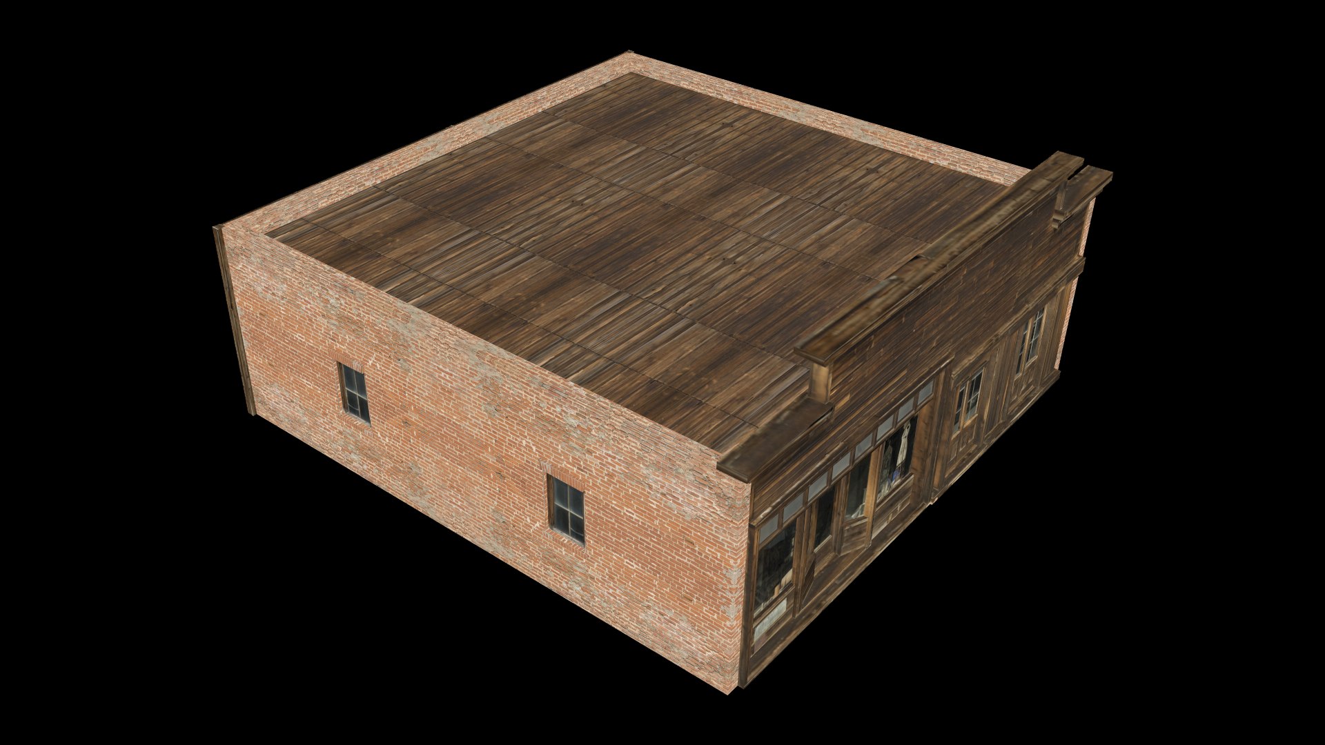 Western Store Building Low Poly 3D Model - TurboSquid 1840924