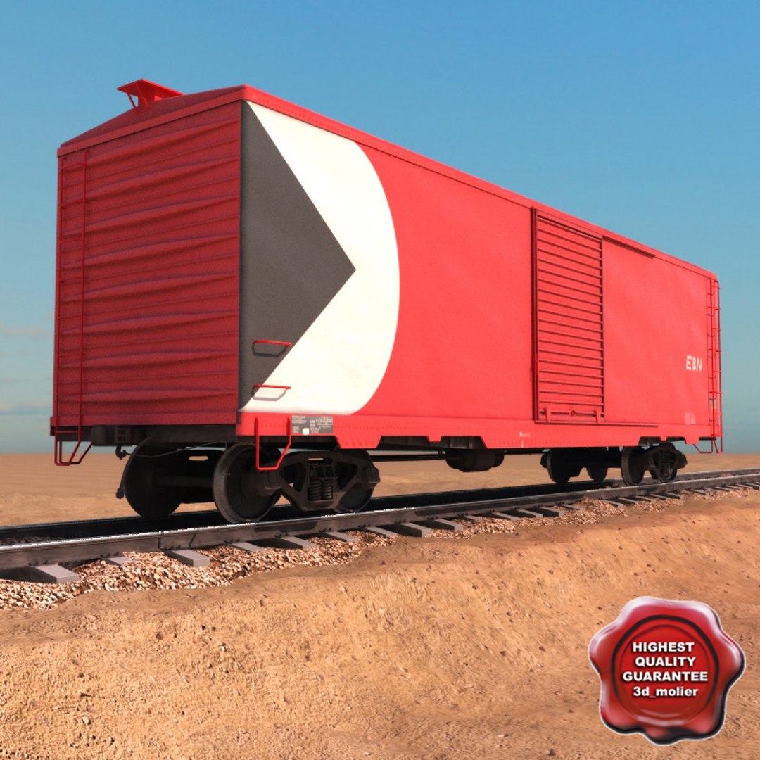 goods wagon 3d model