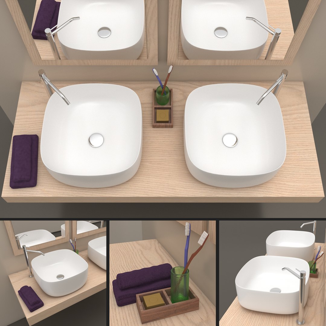 3D Model Wash Basin - TurboSquid 1819444