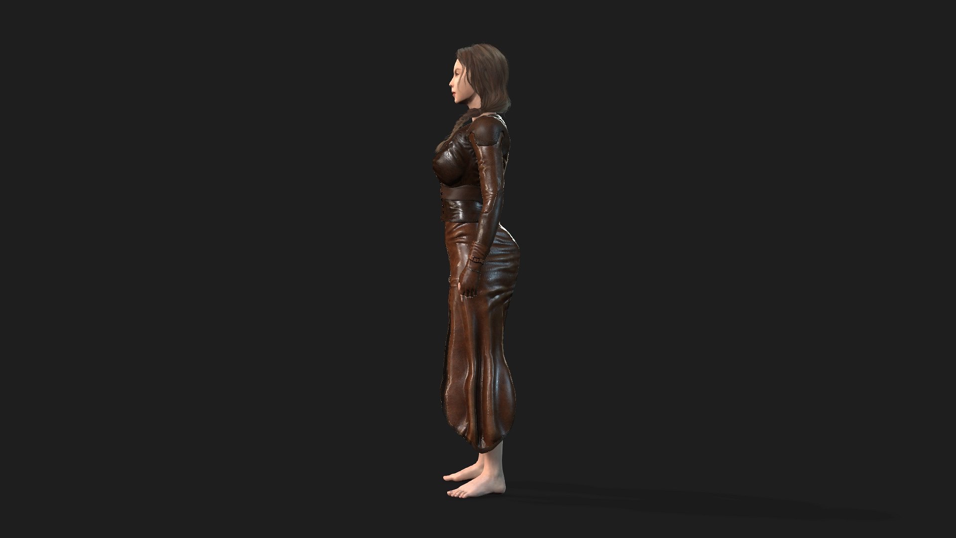 Game Ready Girl 3D Model Animation Ready Model - TurboSquid 2339636