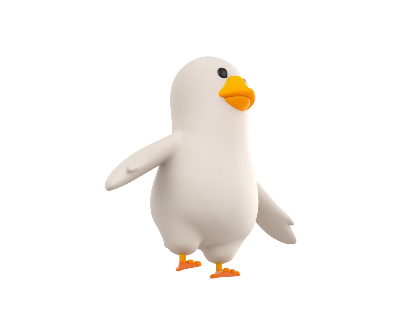 3D Model Goose Character - TurboSquid 1675780