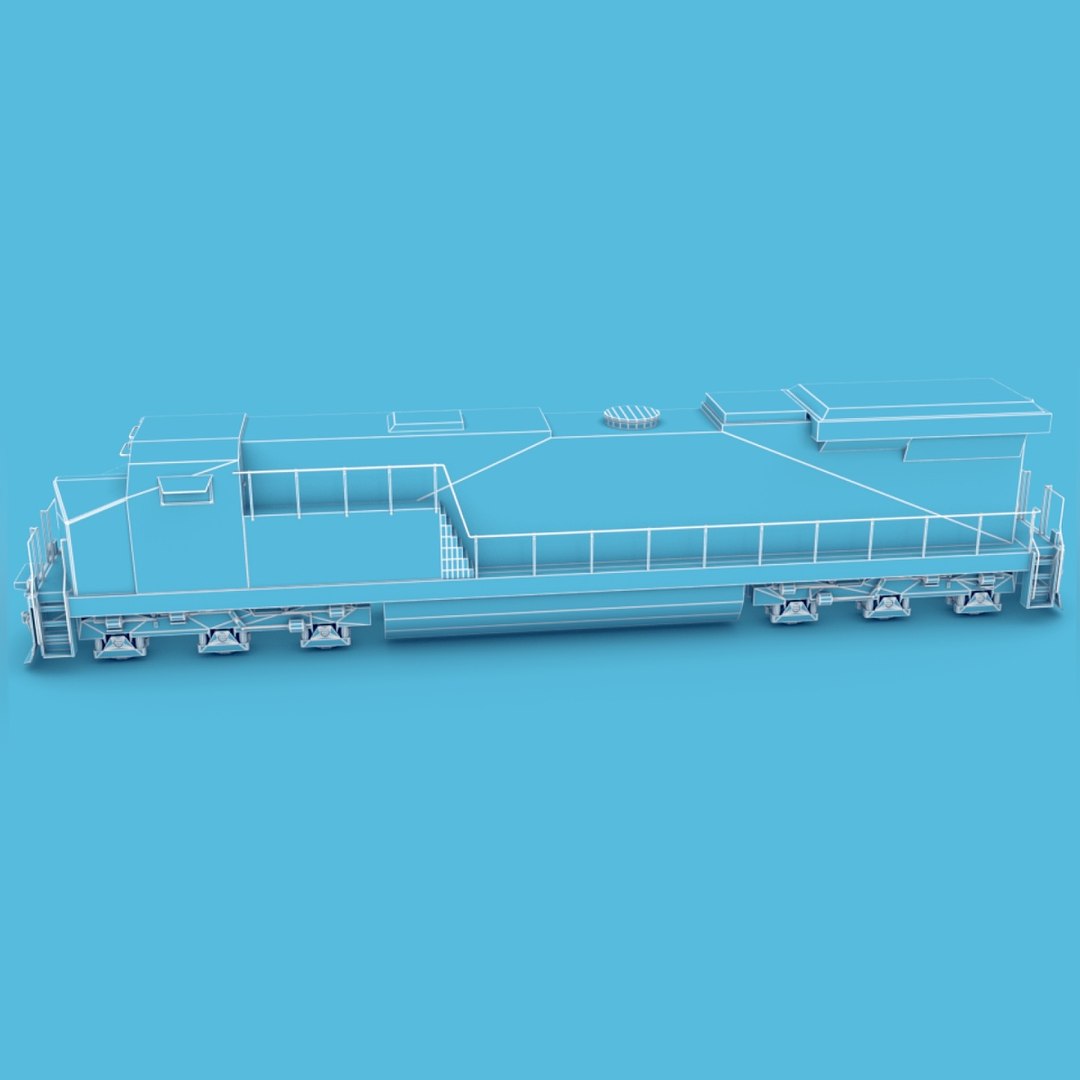 3D Locomotive Es44 - TurboSquid 1218469