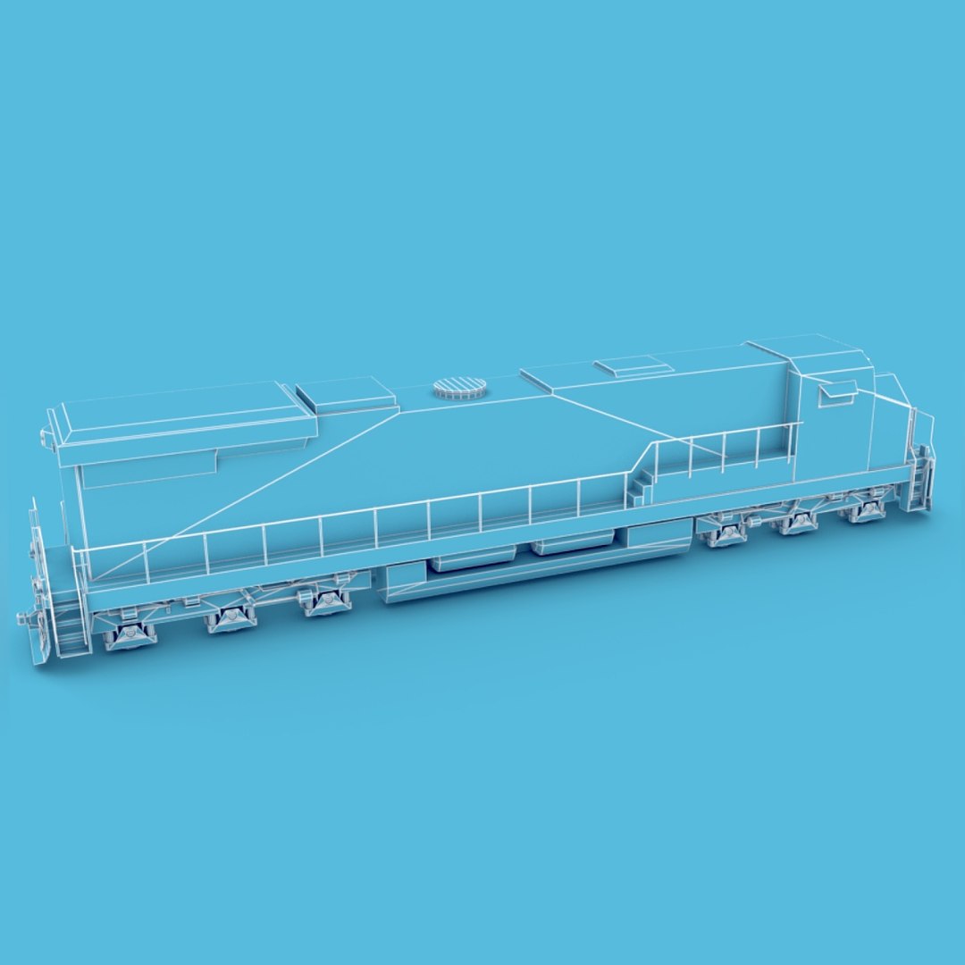 3D Locomotive Es44 - TurboSquid 1218469