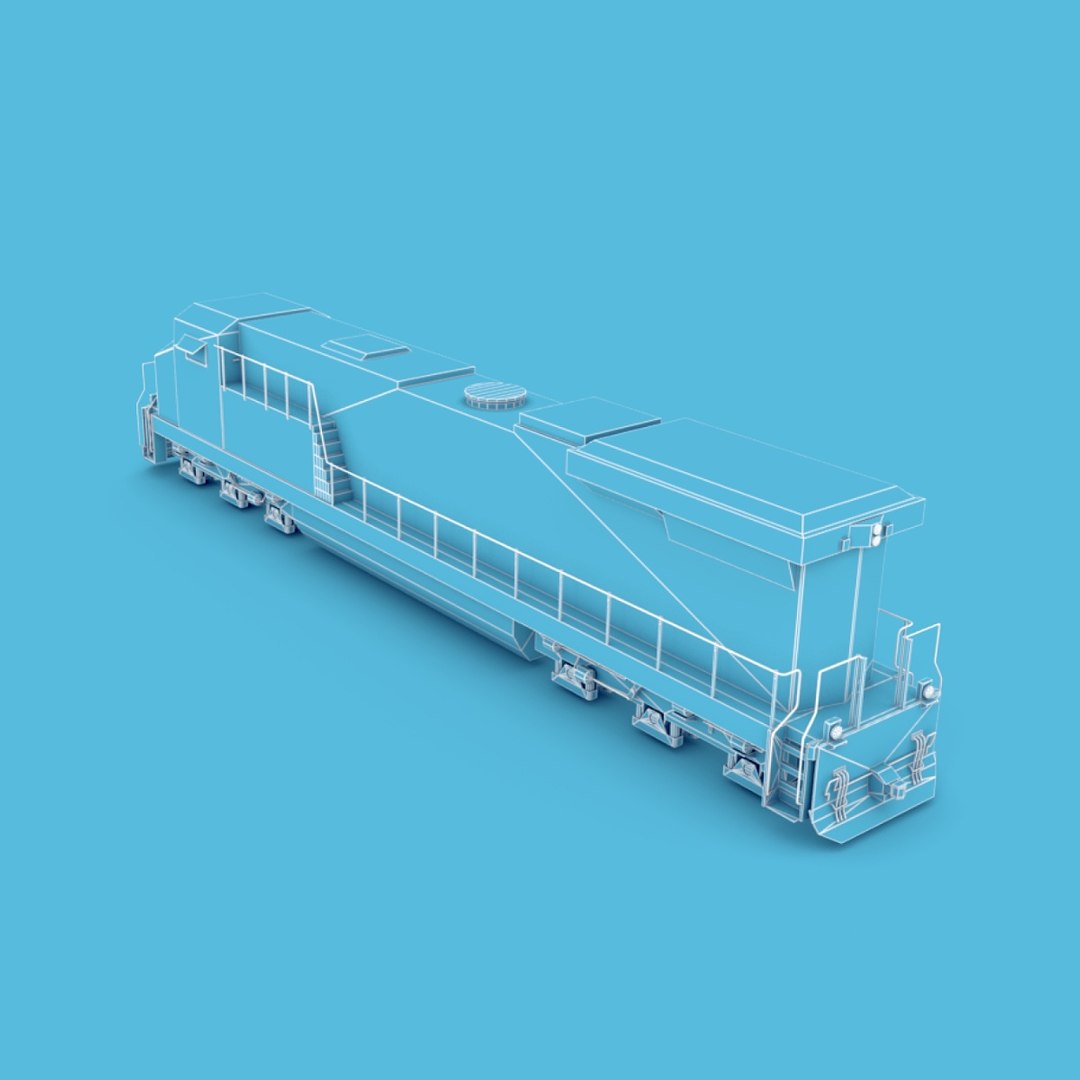 3D Locomotive Es44 - TurboSquid 1218469