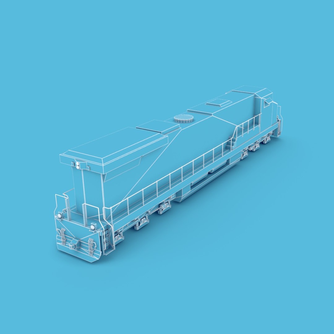 3D Locomotive Es44 - TurboSquid 1218469