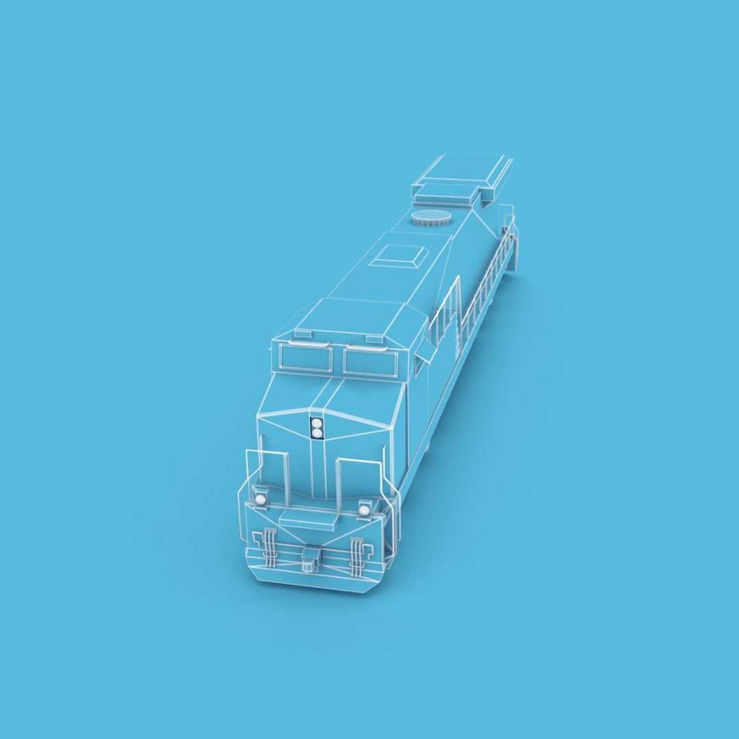 3D Locomotive Es44 - TurboSquid 1218469